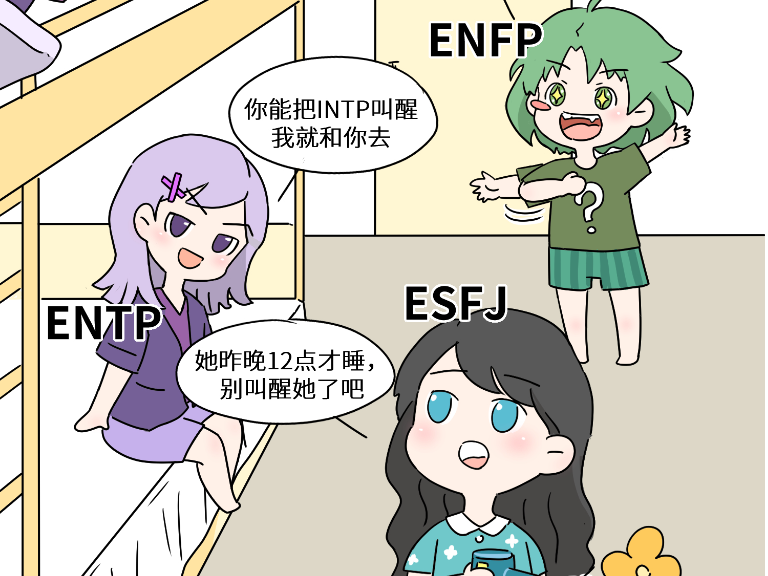 【mbti系列】当她们终于完成课题后_冷静呀-站酷ZCOOL