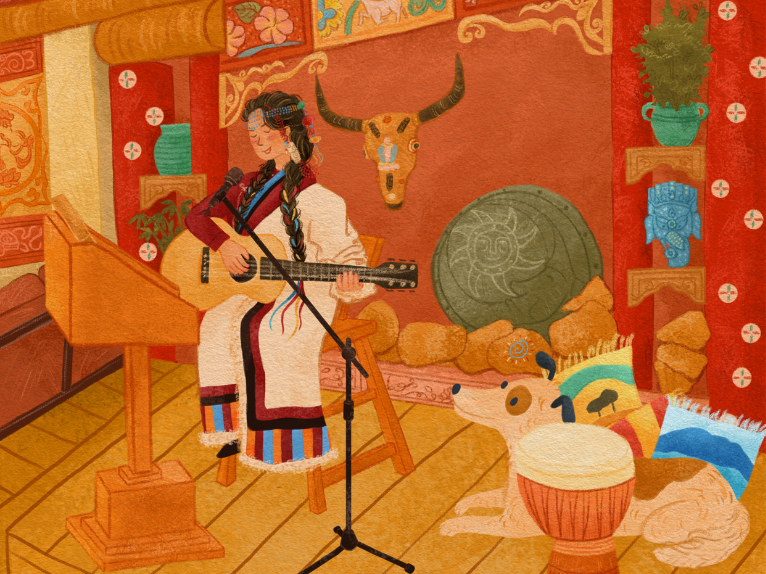 藏族歌手day32_不一样的卡卡-站酷ZCOOL