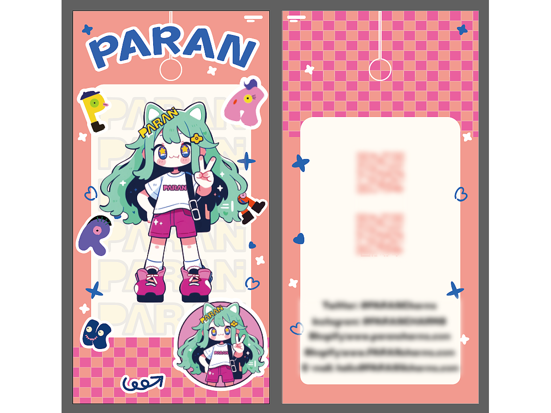 亚克力钥匙扣折叠卡背设计_鑫林qwq-站酷ZCOOL