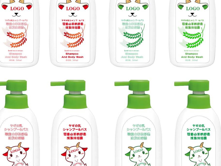 山羊奶燕麦婴儿沐浴露瓶身设计_老陈平面设计-站酷ZCOOL