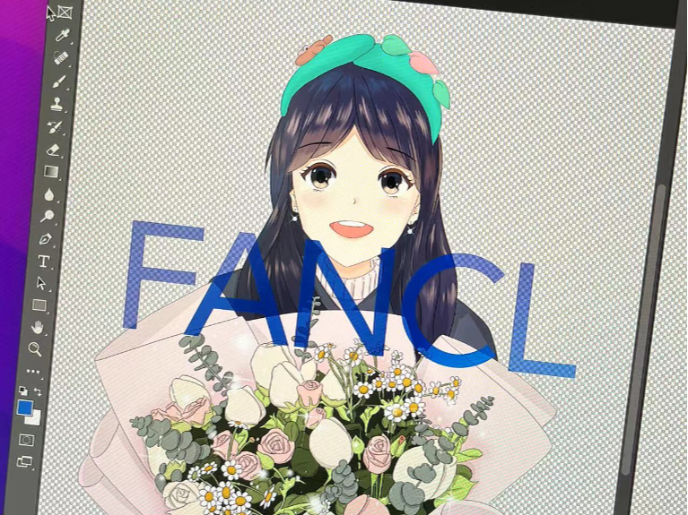 FANCL人物插画2枚_alimanman-站酷ZCOOL