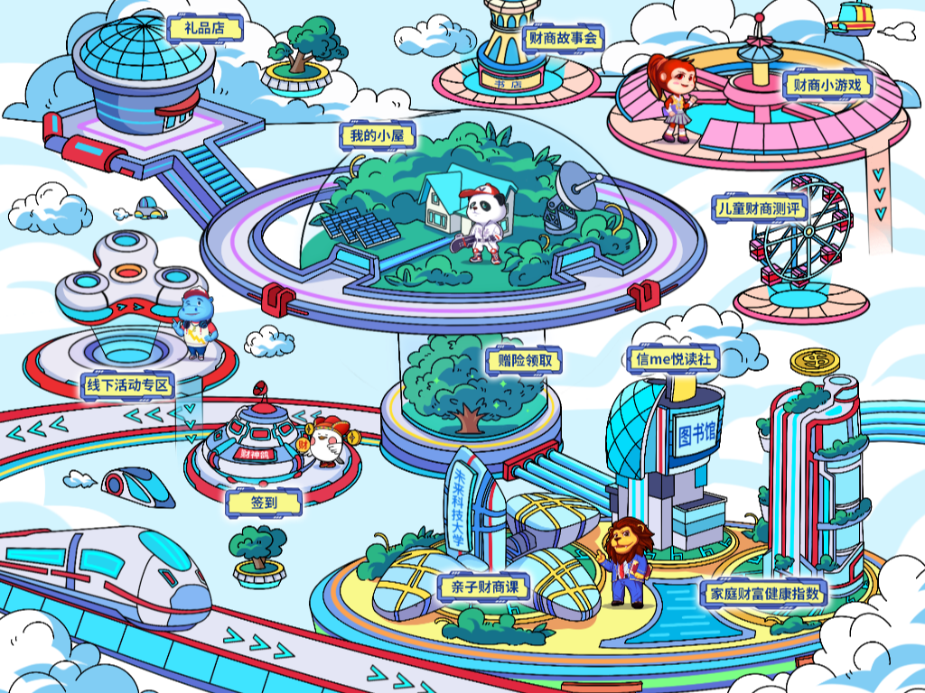 财商季活动推广H5：未来财富城2022_蓝橙互动-站酷ZCOOL