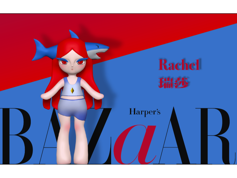 芭莎女孩IP形象设计-瑞莎Rachel_小小玻-站酷ZCOOL