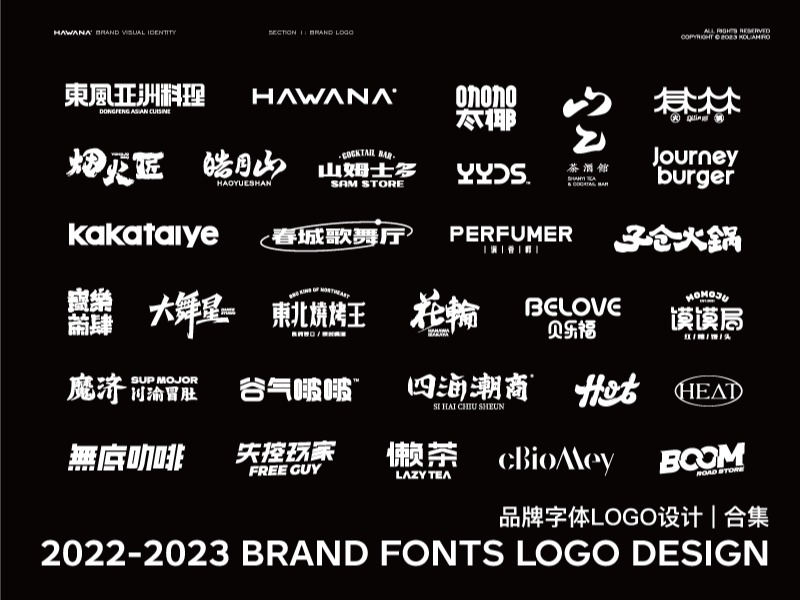 2022-2023两年品牌字体logo设计合集｜中英文字体设计_KOLIAMIRO-站酷ZCOOL
