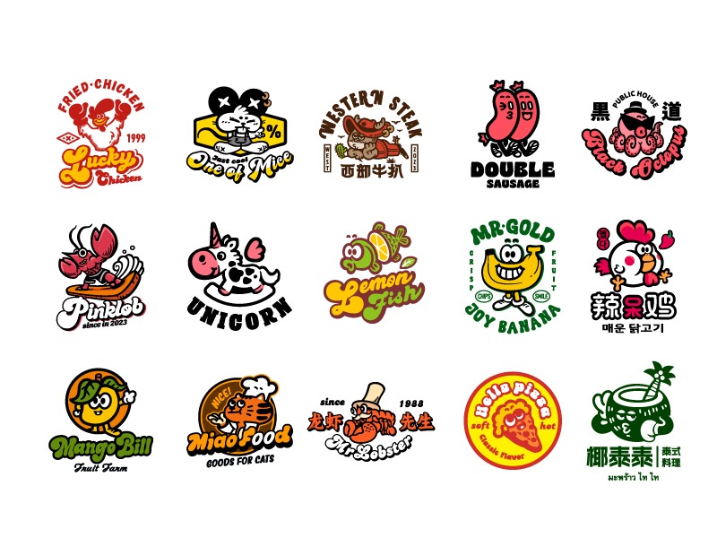 CARTOON LOGO DESIGN_小黑风-站酷ZCOOL