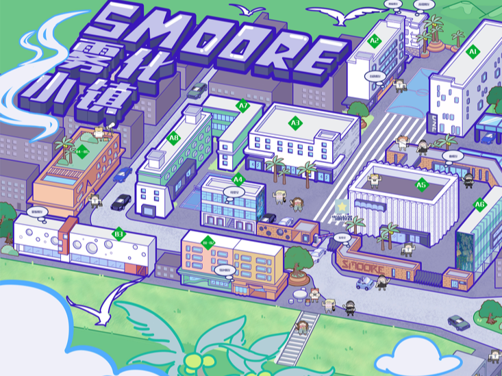 SMOORE雾化小镇地图_布谷布谷bb-站酷ZCOOL
