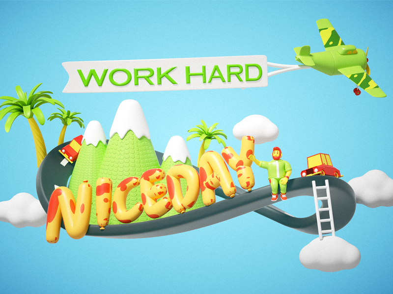 C4D场景尝试_张小明MinG-站酷ZCOOL