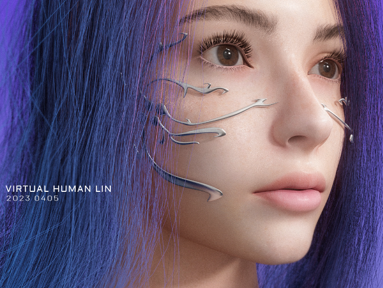 VIRTUAL HUMAN LIN 数字虚拟人-霖_IIyu_-站酷ZCOOL