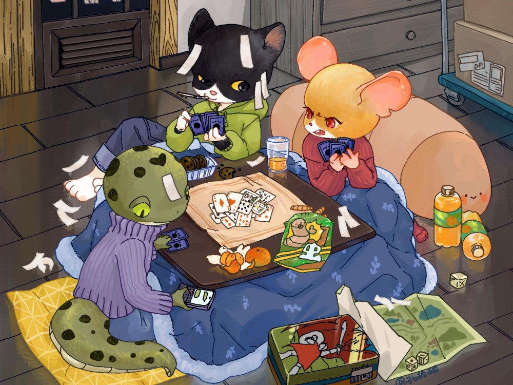 【爪爪特功】爪爪们的桌游时间_北极琪-站酷ZCOOL