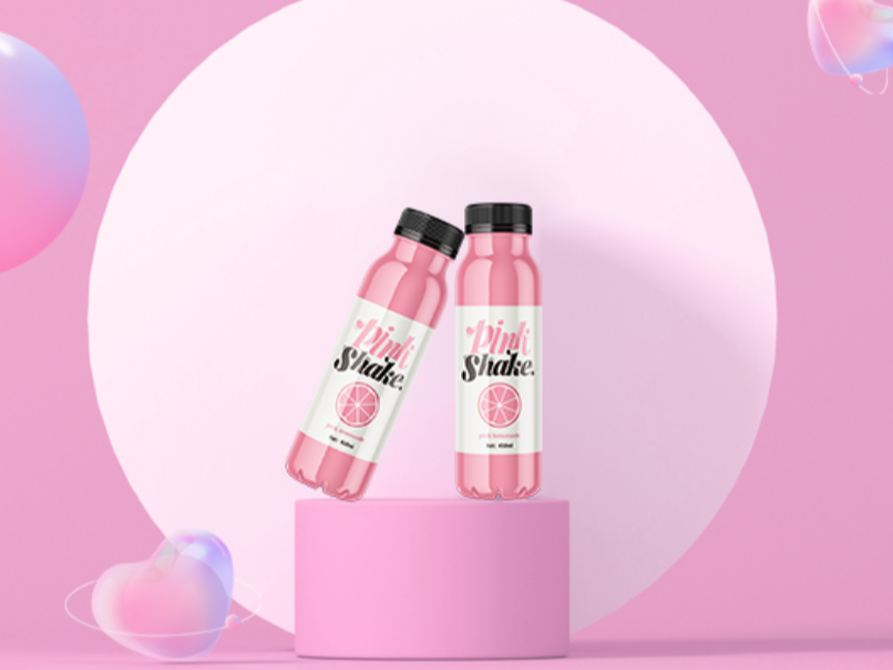 粉红特饮品牌方案饮品VI设计包装设计_胖虎是只猫-站酷ZCOOL