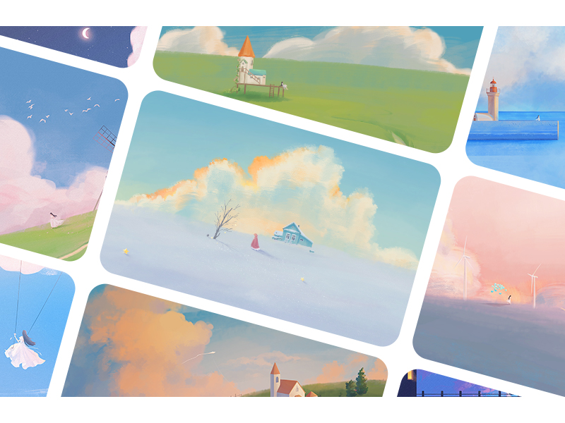 云是大自然的诗_lq小崎-站酷ZCOOL