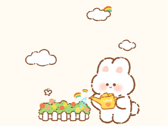 插画打卡-DAY8 豆奶兔的日常_眯眯喵-站酷ZCOOL