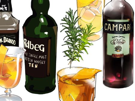 鸡尾酒插图一组_Rena000-站酷ZCOOL