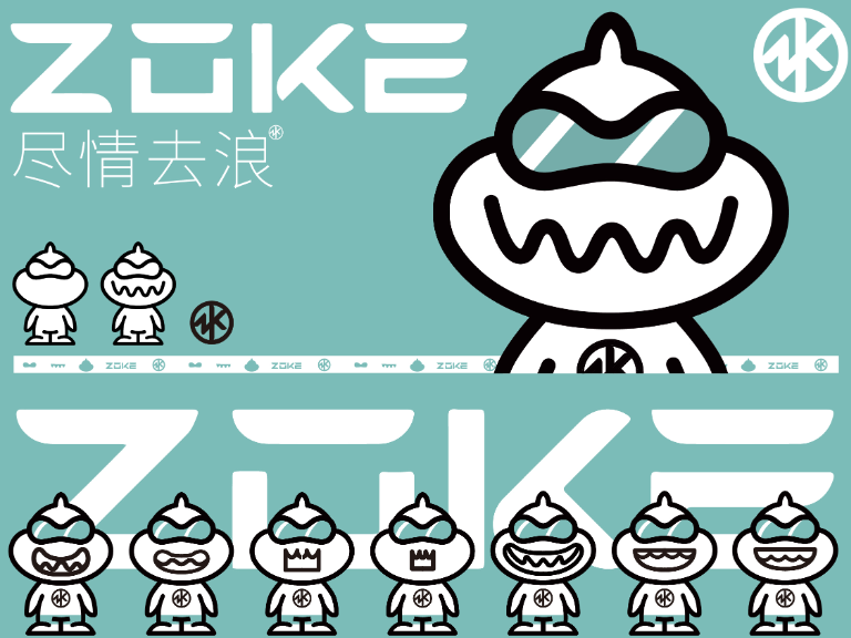 ZOKE大白|泳装品牌IP设计案例分享_GIDEA极限互动-站酷ZCOOL