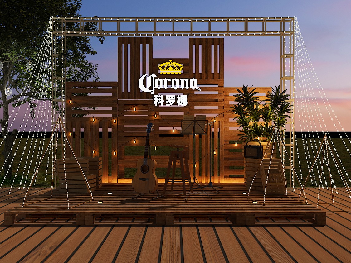 科罗娜活动效果图_SH设计-站酷ZCOOL