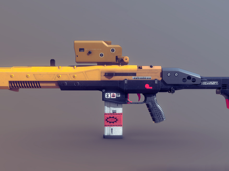 Maya-零基础次世代枪械模型制作教程。maya建模基础_Alan安澜-站酷ZCOOL