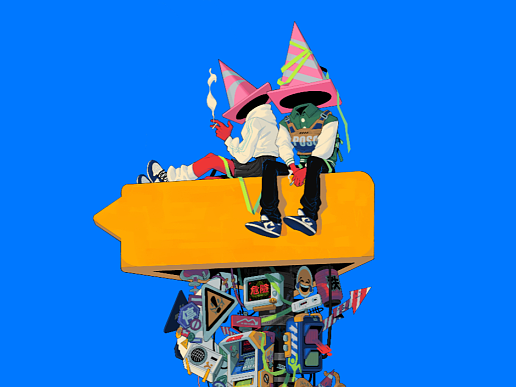 荒诞的蓝色（Absurd blue）_PS孝康-站酷ZCOOL