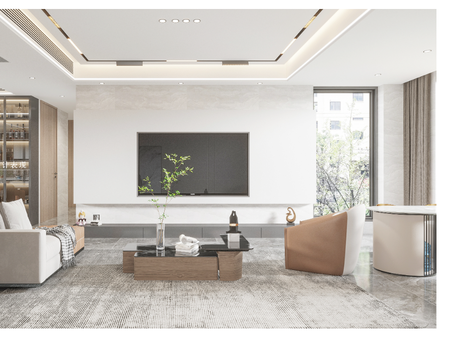 现代轻奢客餐厅-择木创建静静_Z13057468-站酷ZCOOL