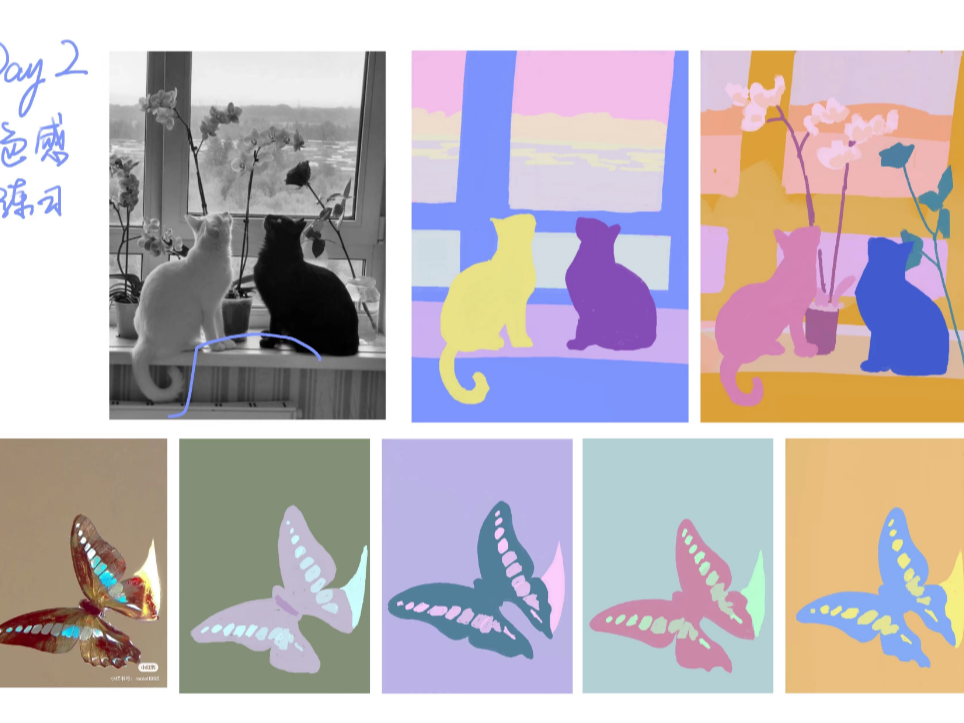 色彩派对30天|DAY2_夹心儿Sandwich-站酷ZCOOL