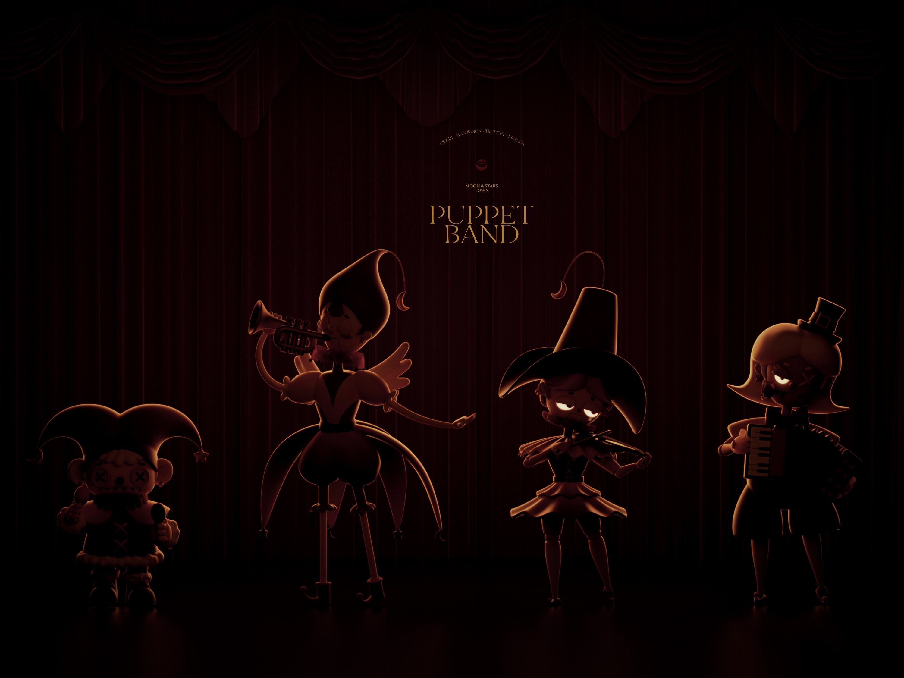 [士气集团] 木偶乐队PUPPET BAND_6DDDN_-站酷ZCOOL