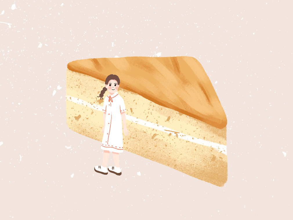 甜点女孩-205豆乳海绵蛋糕女孩_一个不重复的名12-站酷ZCOOL