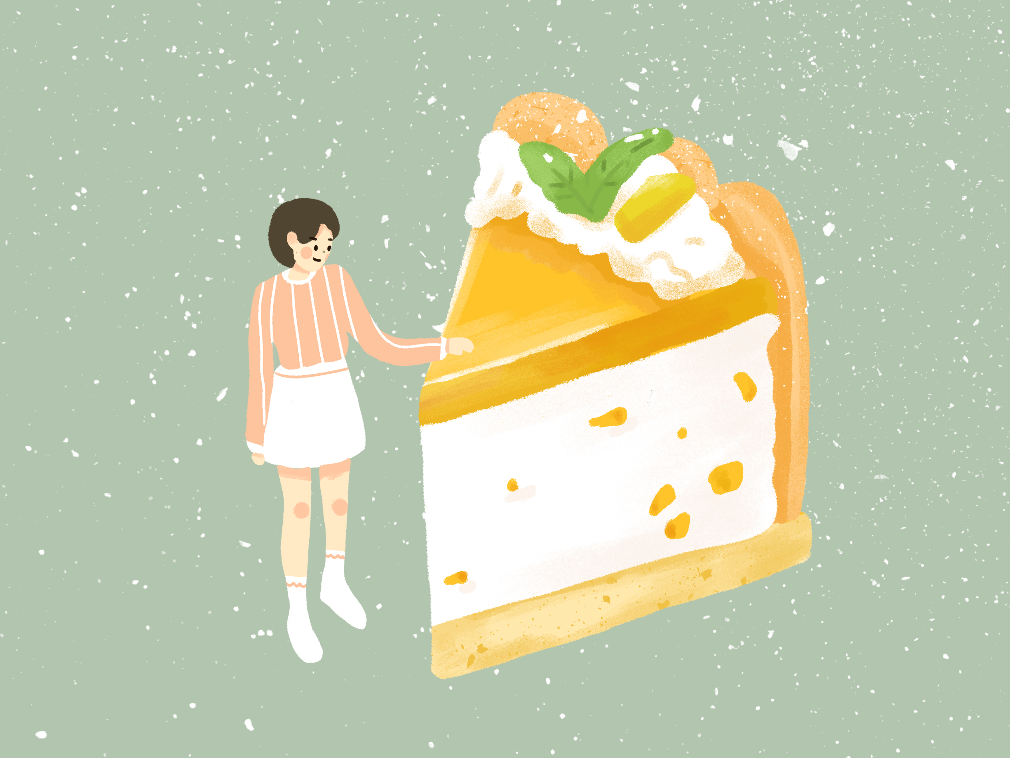 甜点女孩-176芒果饼干慕斯女孩_一个不重复的名12-站酷ZCOOL