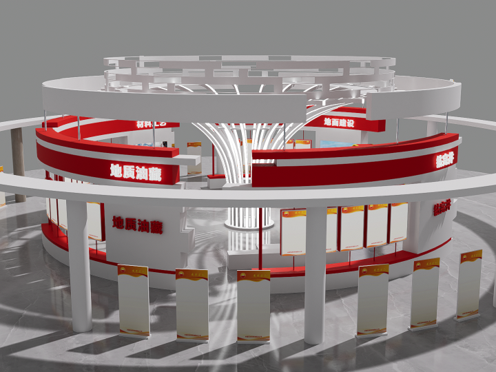 D5渲染器 C4D 油田展馆_神兽丶-站酷ZCOOL