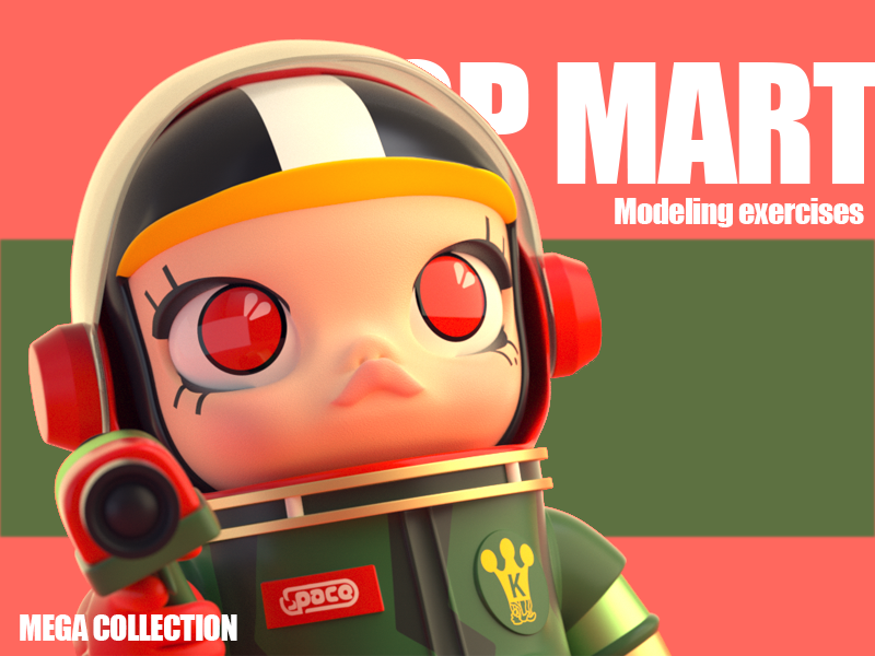 泡泡玛特400%SPACE MOLLY_灬点睛灬-站酷ZCOOL