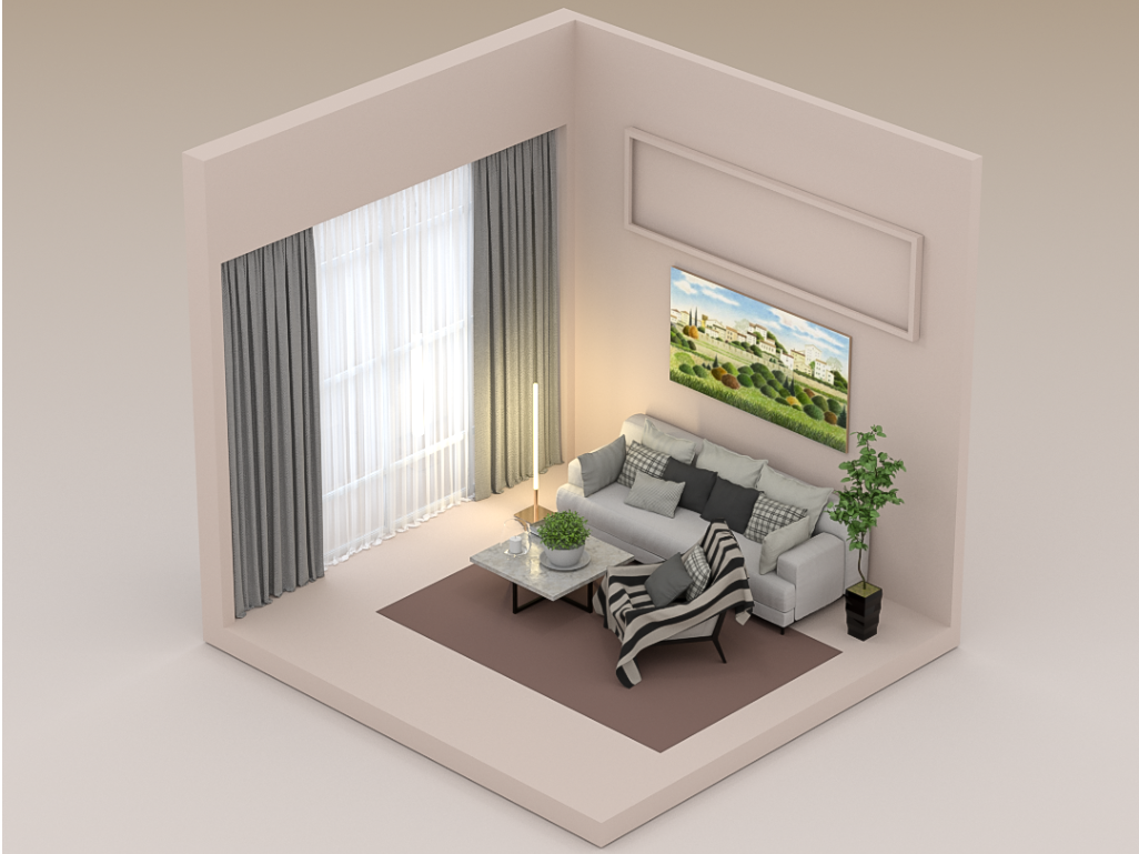 小房间场景练习_茫茫122-站酷ZCOOL