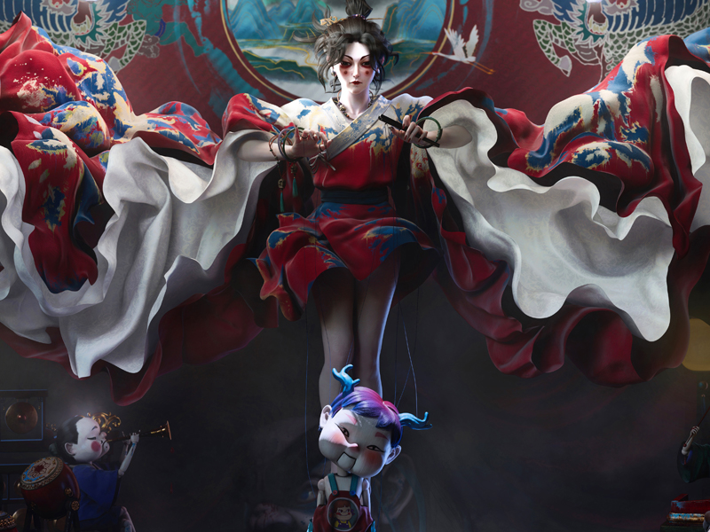 【学生作品】李璐璐 --《诡戲》_巧课力CGmomo-站酷ZCOOL