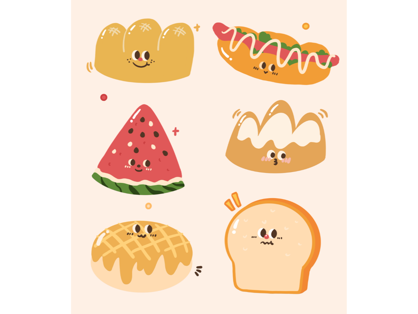 面包插画_278635630-站酷ZCOOL