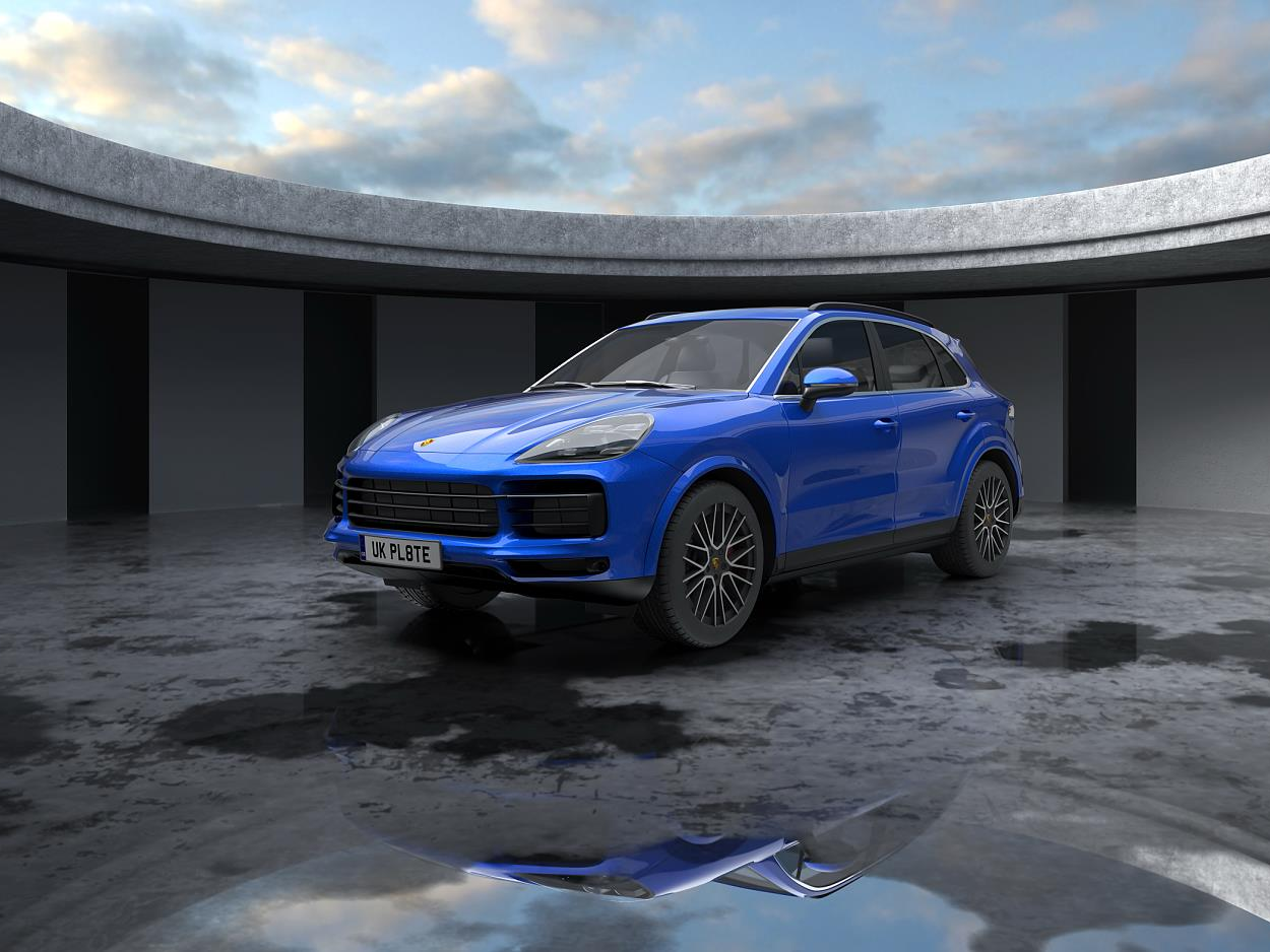 保时捷-卡宴渲染 CGI_设计蛋-站酷ZCOOL