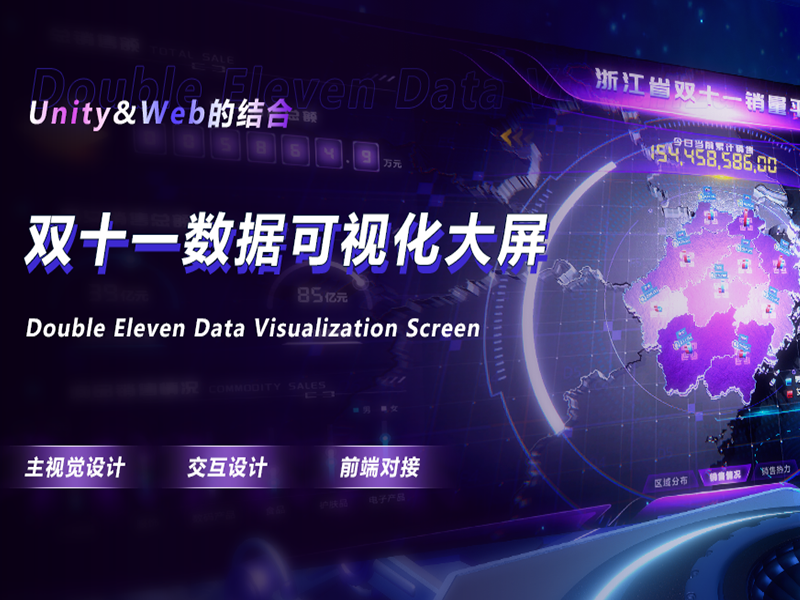 【原创】Unity结合Web-数据可视化大屏_AJI阿吉设计-站酷ZCOOL