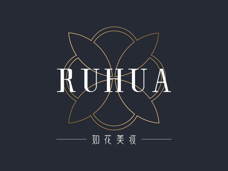 如花美妆RUHUA-品牌LOGO设计_jayleung-站酷ZCOOL