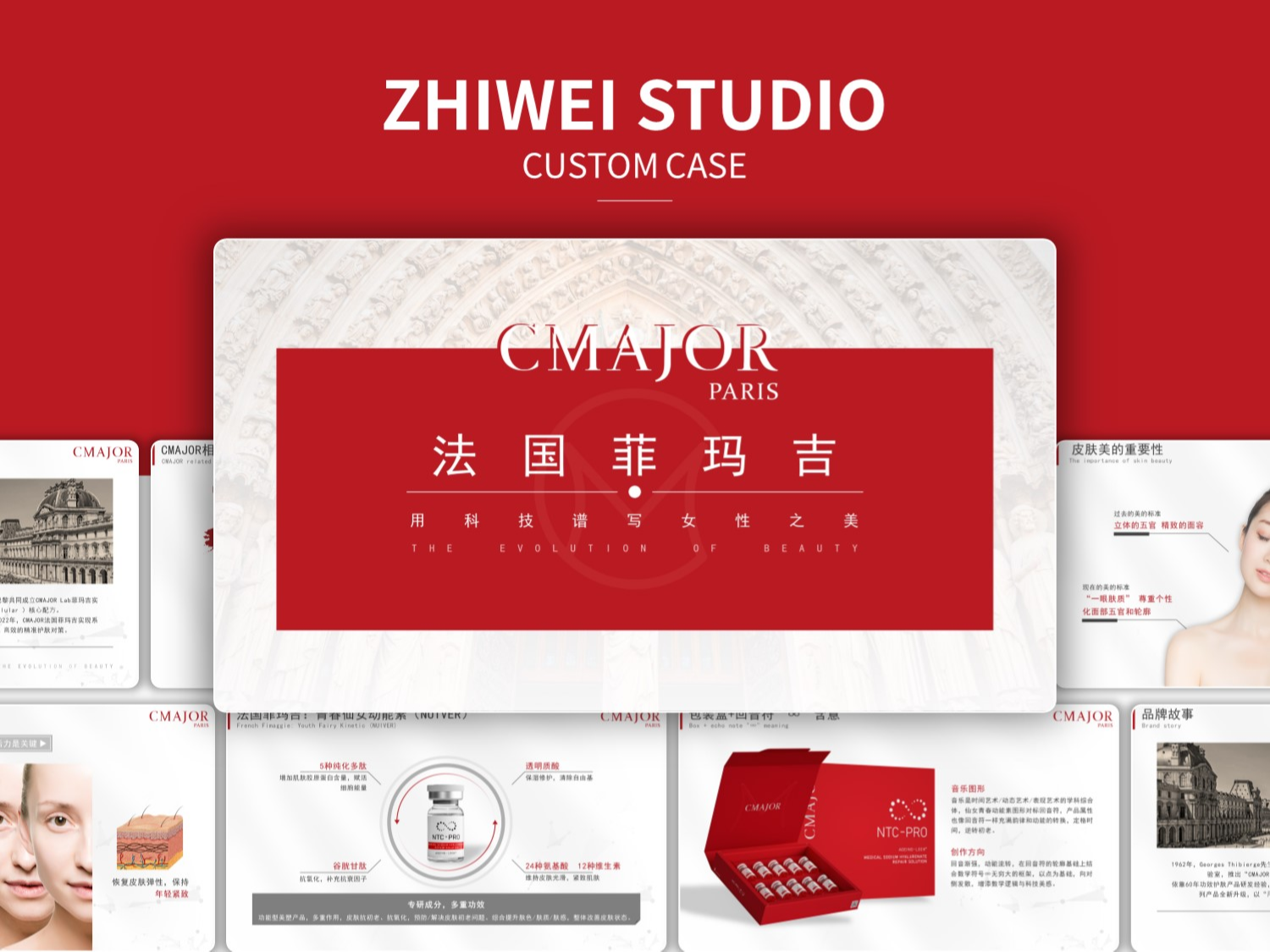 品牌介绍PPT定制 | 轻医美产品介绍_知微高端PPT定制-站酷ZCOOL