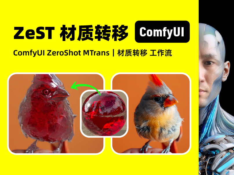 ComfyUI ZeST｜材质转移 工作流下载安装设置教程_吴杨峰-站酷ZCOOL