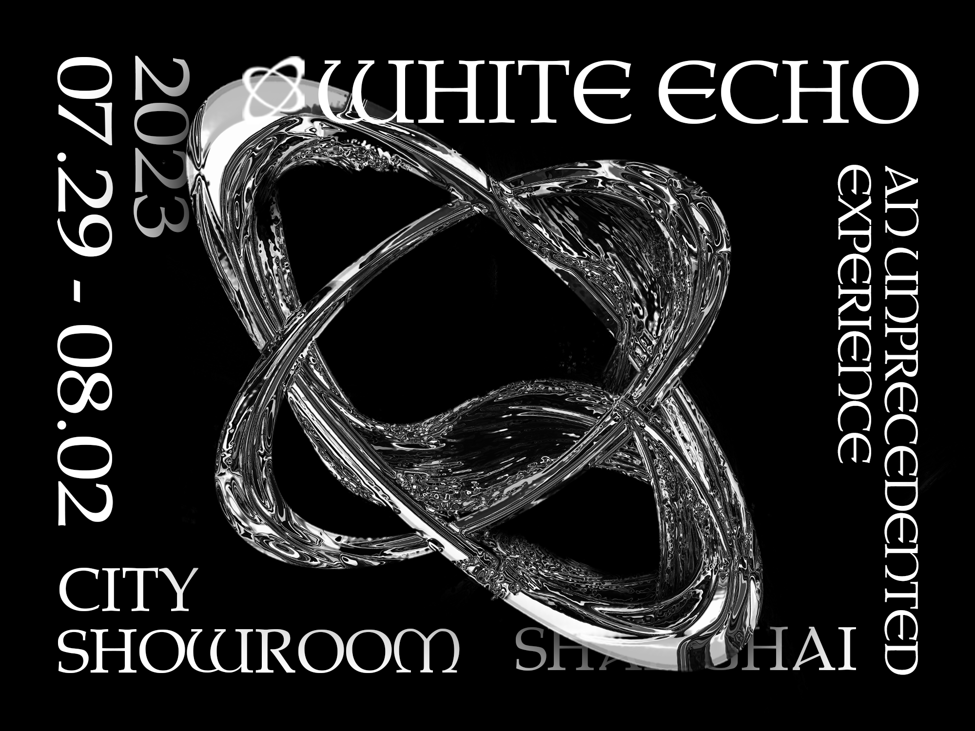 WHITE ECHO | 《白色回声》艺术展览主视觉_LangeLab-站酷ZCOOL