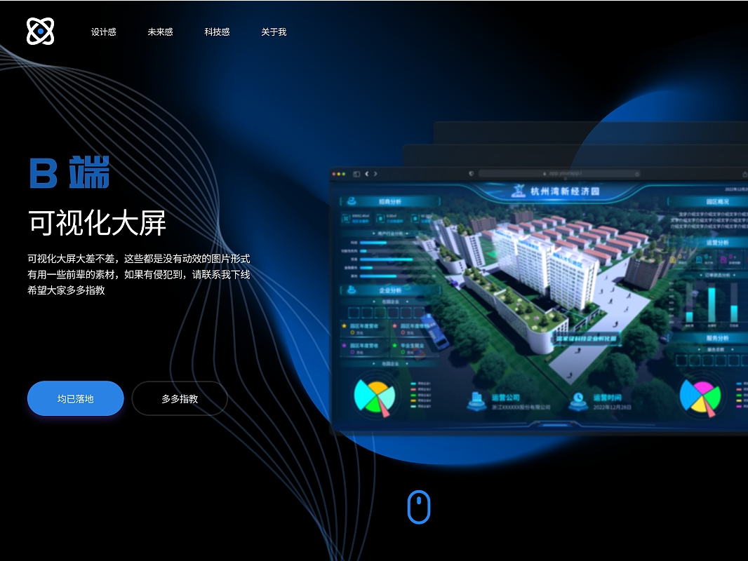 可视化科技数据大屏看板设计2022 23年整理 好学的苏苏 站酷zcool