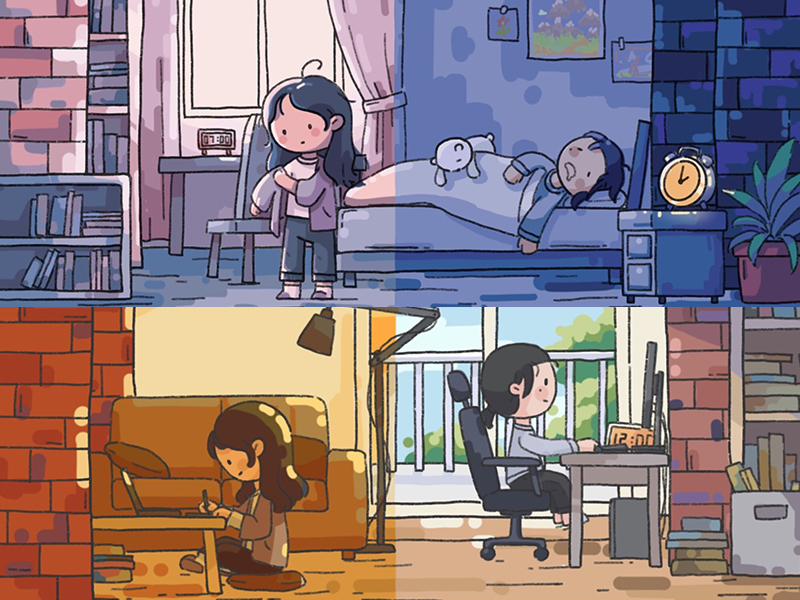 【自制立体书】时差 - Time Difference_大混DaHunnnn-站酷ZCOOL