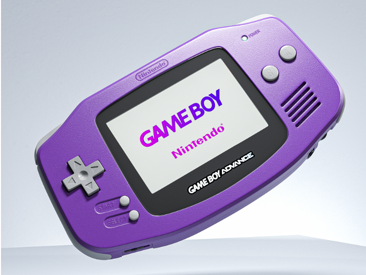 C4D建模渲染 童年的宝贝GBA_开门儿的开-站酷ZCOOL