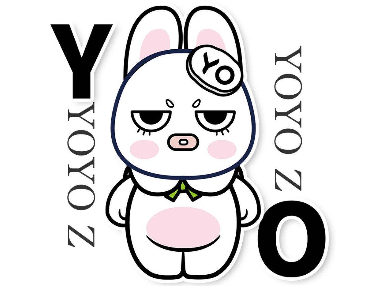 IP形象设计：YoYo兔初步上色版_星之比卡鱼-站酷ZCOOL