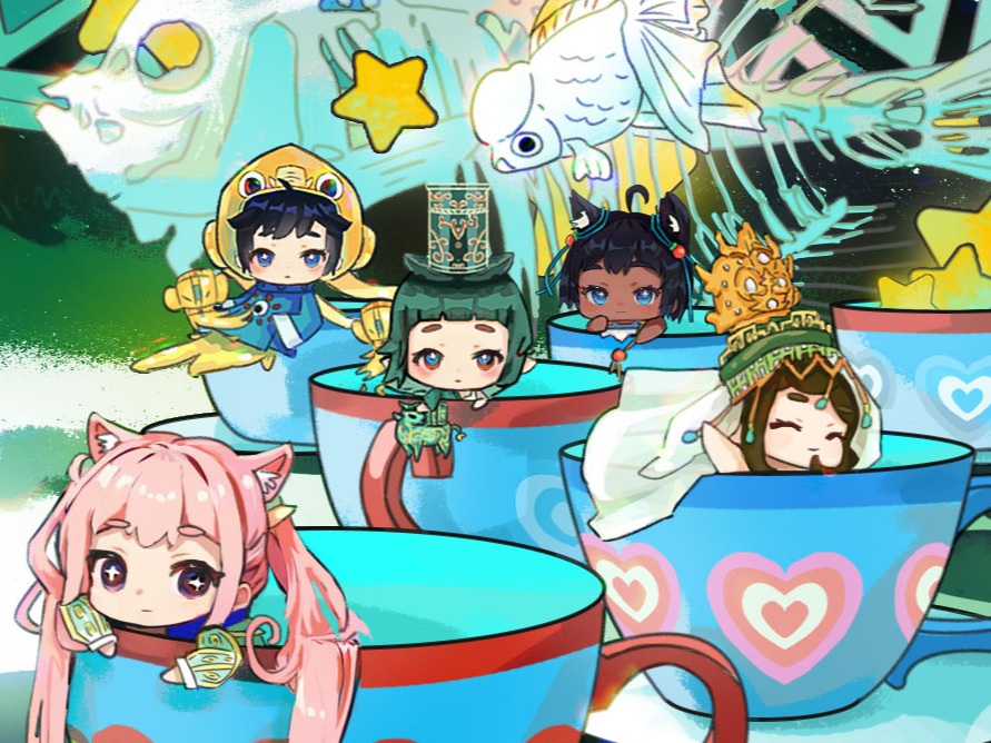 【原创IP设计】MINI Q ——梦鱼之乐旋转茶杯_JMEN-站酷ZCOOL