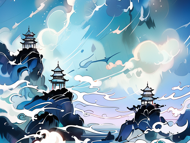 月下飞天镜云生结海楼丸丸丸砸 站酷zcool