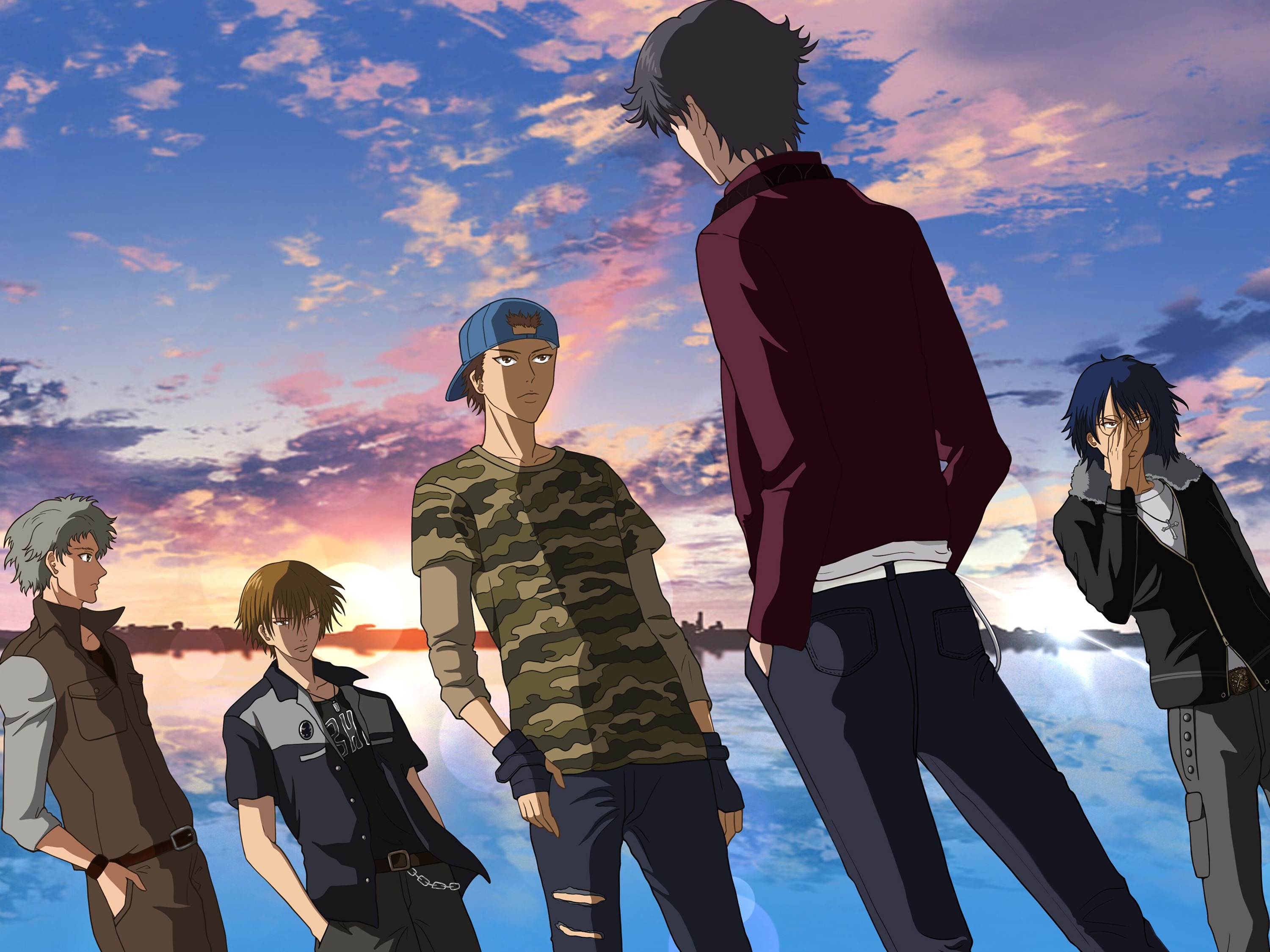 冰帝学园网球部 | 网球王子 手绘动漫人物场景_安莫云-站酷ZCOOL