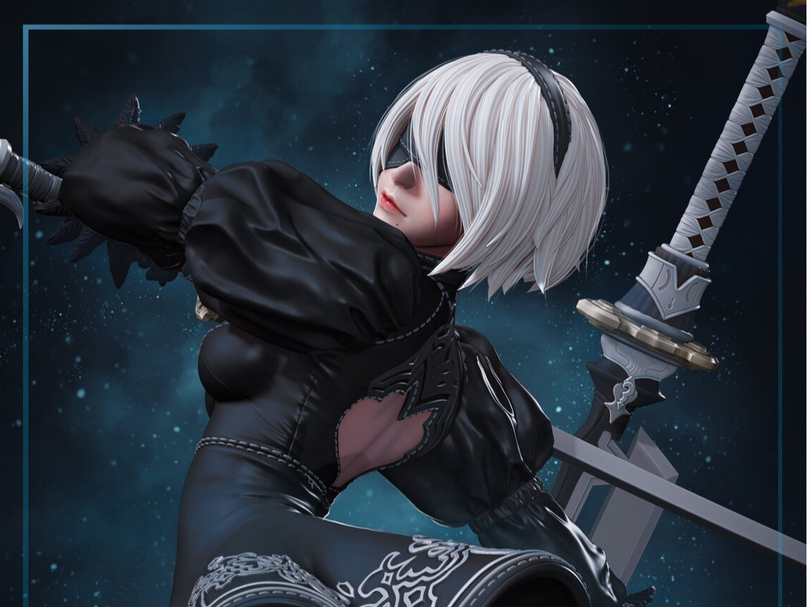 尼尔机械纪元/2B小姐姐_凉宫春日的泡面-站酷ZCOOL