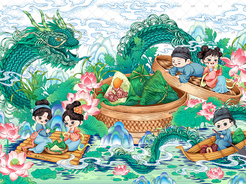 粽香端午，美好接粽（踵）而至_瑞琛Elaine-站酷ZCOOL