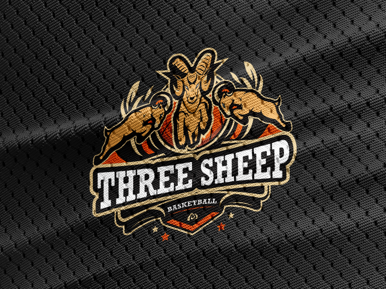 Three Sheep 篮球LOGO_职业幻想家Edward-站酷ZCOOL
