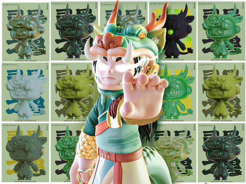 【上古神兽 x Mooking】朝天犼IP形象设计_建模机器MK-站酷ZCOOL