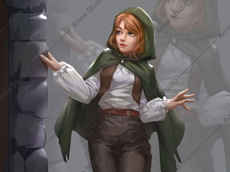 女孩Anne_漫绘鱼本-站酷ZCOOL