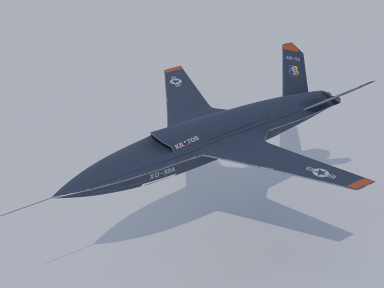 隐形无人机 XQ-58A 女武神 4K贴图 PBR 次世代_逍姚子-站酷ZCOOL